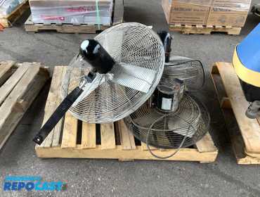 Repocast.com® | Skid Lot of (3) Industrial Fans from...