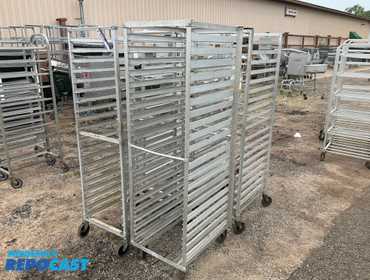 Repocast.com® | (5) baking sheet racks on casters....