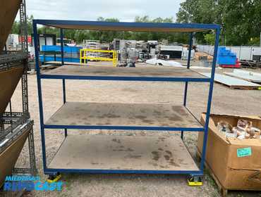 Repocast.com® | Heavy Duty 4-Shelf Rolling Cart 64"L x...