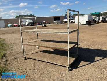 Repocast.com® | Metal Frame 3-tier shelving unit on...