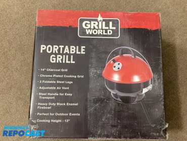 Repocast.com® | New Grill World Portable 14” Charcoal...