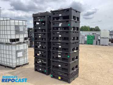 Repocast.com® | Lot of (14) Collapsable Plastic crates...