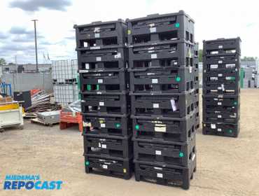 Repocast.com® | Lot of (14) Collapsable Plastic crates...