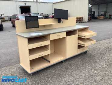 Repocast.com® | Long Rolling Wood Work Bench, Pull out...