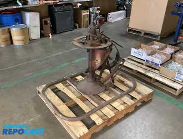 Repocast.com® | Vintage tire changer with extra tire...