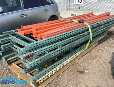 Repocast.com® | Skid lot of large pallet racking, 10’...