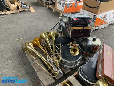 Repocast.com® | Skid lot of various types of musical...