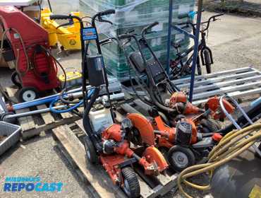 Repocast.com® | Skid Lot of (3) Sidewalk Edgers...