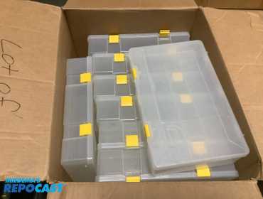 Repocast.com® | Lot of 22, Plano Clear Plastic Storage...