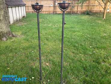 Repocast.com® | Set of (2) Metal Tiki Torches/Yard...