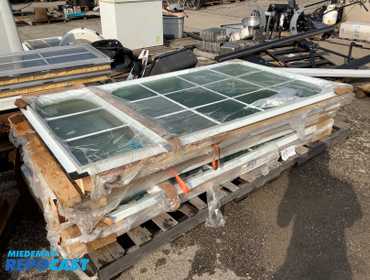 Repocast.com® | Skid lot of large jeldwen paneled windows
