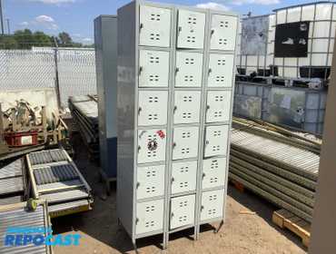 Repocast.com® | 18-Compartment Metal Locker, measures...