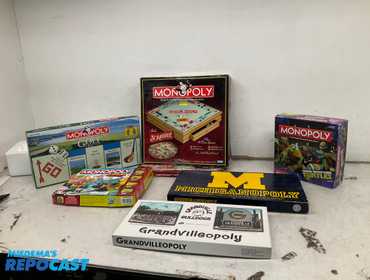 Repocast.com® | Lot of (6) Monopoly Type Board Games:...