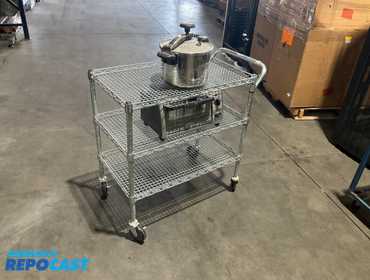 Repocast.com® | 1- Rolling Metal Supply Cart with...