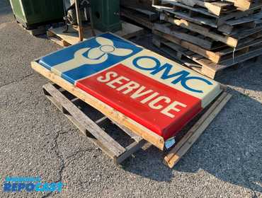 Repocast.com® | (1) OMC Service” fiberglass shop sign...