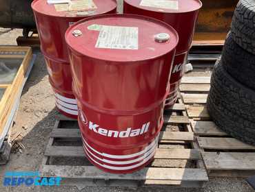 Repocast.com® | Lot of (1) Red Kendall Storage Barrel...