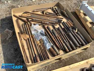 Repocast.com® | Skid lot of industrial steel rods....
