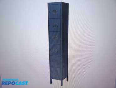 Repocast.com® | New six tier box locker, gray, 80.25H...
