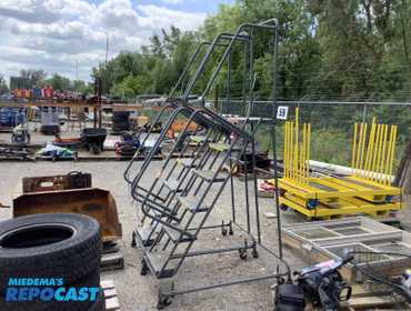 Repocast.com® | Lot of (2) Rolling Utility Ladders