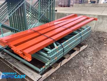Repocast.com® | Skid of Pallet Racking measures 123” x...