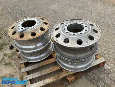 Repocast.com® | (4) Aluminum 24.5” Hub Pilot Semi Wheels