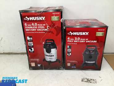 Repocast.com® | (1) Husky 6 gallon stainless wet/dry...