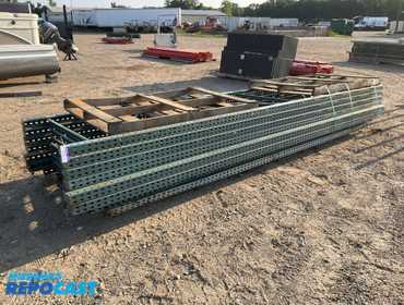 Repocast.com® | Lot of (7) Teardrop Pallet Racking...