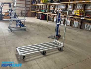 Repocast.com® | Aluminum Cart on Casters with Push...