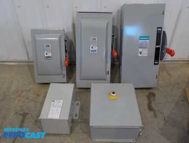 Repocast.com® | Lot of (5) electrical items, 60 amp...
