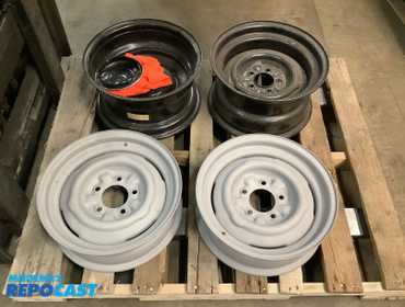 Repocast.com® | Lot of (4) five-lug rims, two...