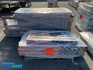 Repocast.com® | Lot of (2) skids of Goldberg Barn Door...