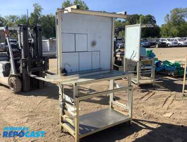 Repocast.com® | Industrial Metal frame work desk with...