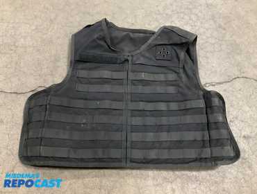 Repocast.com® | Bin of multiple Black Armor Vests, no...