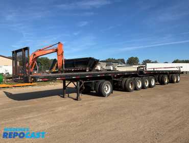 Repocast.com® | 1990 Natec Flatbed B-Train Semi...