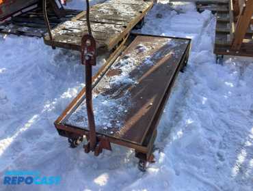 Repocast.com® | Industrial Metal Pull Cart on Swivel...