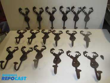 Repocast.com® | Cast Iron Deer Hooks - 8" long - 18 hooks
