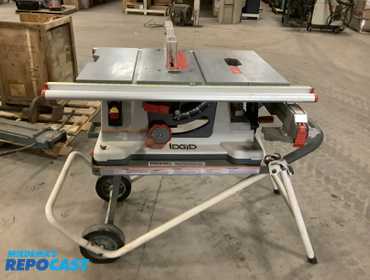Repocast.com® | Ridgid 10" table saw with 10” blade,...