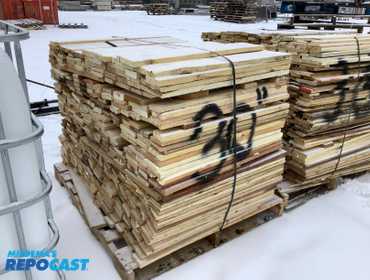 Repocast.com® | Skid Lot of 30” Rough Wood Boards,...