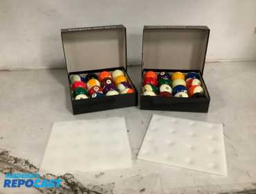 Repocast.com® | (2) Full sets of used pool balls