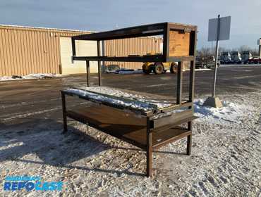 Repocast.com® | Metal frame work bench with upper...