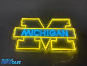 Repocast.com® | U of M - Michigan Wolverines NCAA Neon...
