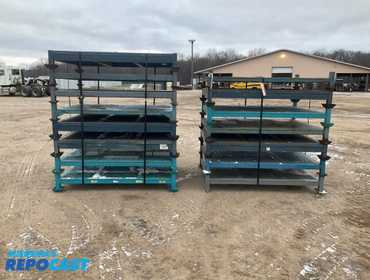 Repocast.com® | (15) stackable metal racks with steel...