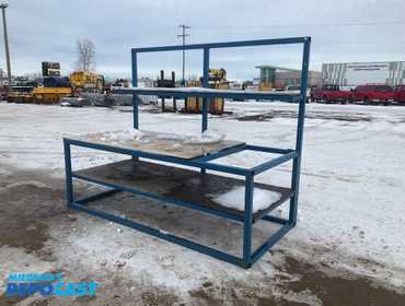 Repocast.com® | Metal frame work bench with upper and...