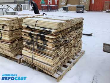 Repocast.com® | Skid Lot of 30” Rough Wood Boards,...