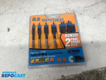 Repocast.com® | Spyder 8 piece stinger spade bit set...