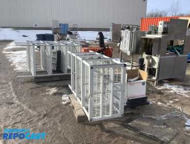 Repocast.com® | 3 skids of plastic shelves and parts