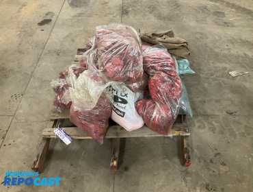 Repocast.com® | Skid of red shop rags