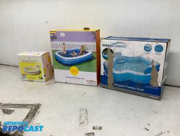 Repocast.com® | Lot of (3j inflatable pools Including:...