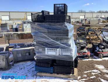 Repocast.com® | Skid Lot of Stackable Plastic Crates,...