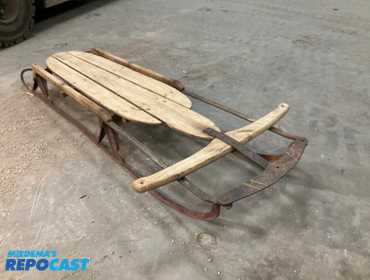Repocast.com® | Vintage wood and metal runner sled